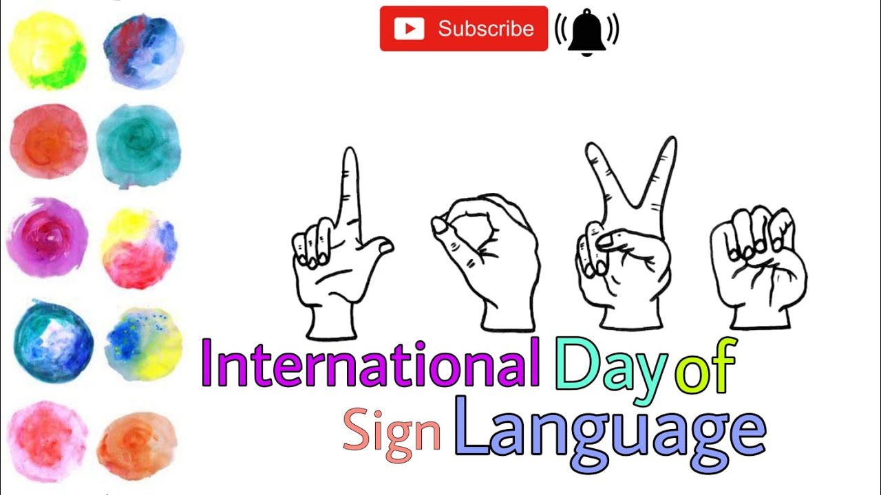 International Day of Sign Language drawing For Everyone | Event Drawing ...