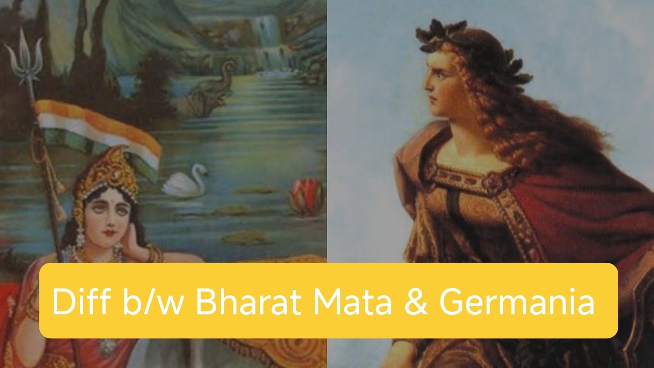 Diff. b/w Image of Bharat Mata & Germania| Class 10th| Board exams ...