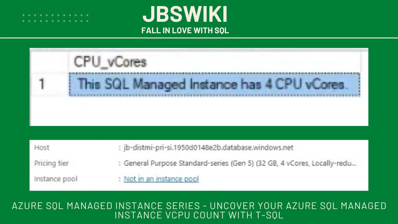 Azure Sql Managed Instance Series Uncover Your Azure Sql Managed Instance Vcpu Count With T 8439