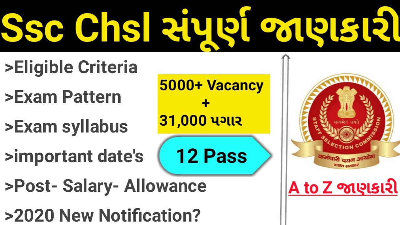 Ssc chsl syllabus 2020 | Ssc chsl previous year question paper | Ssc ...
