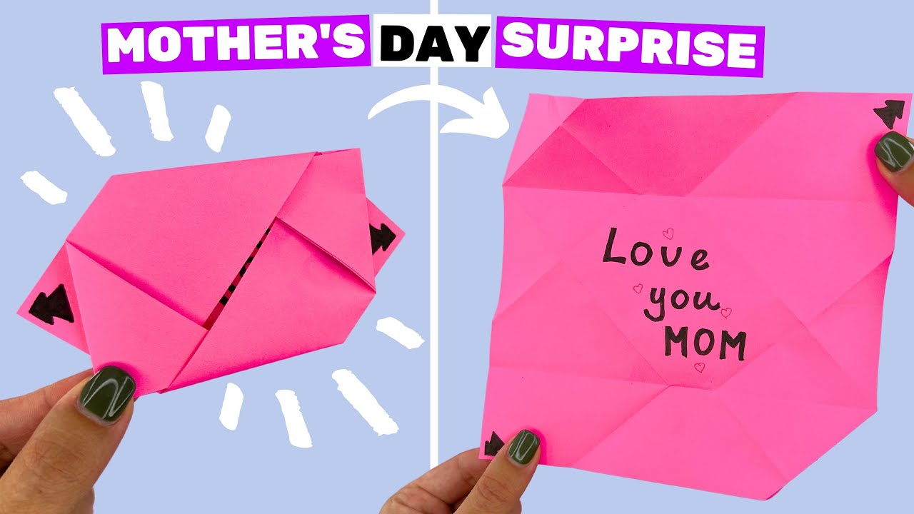 Last minute Mothers day card, Mother's day SURPRISE - YouTube