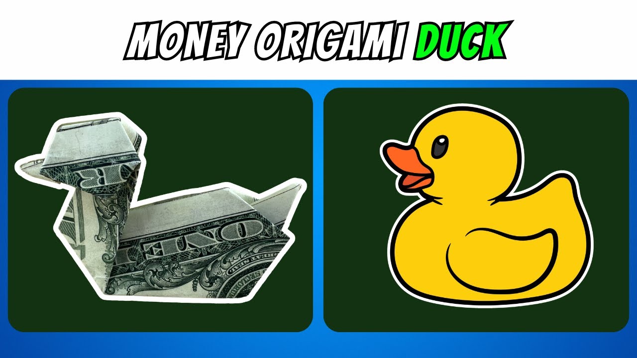 Create a Money Origami Duck - Unique Gift Idea! - YouTube