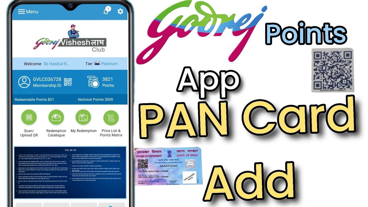 Godrej मैं PAN Card Add कैसे करे || Godrej Points App Mein PAN Card Add ...