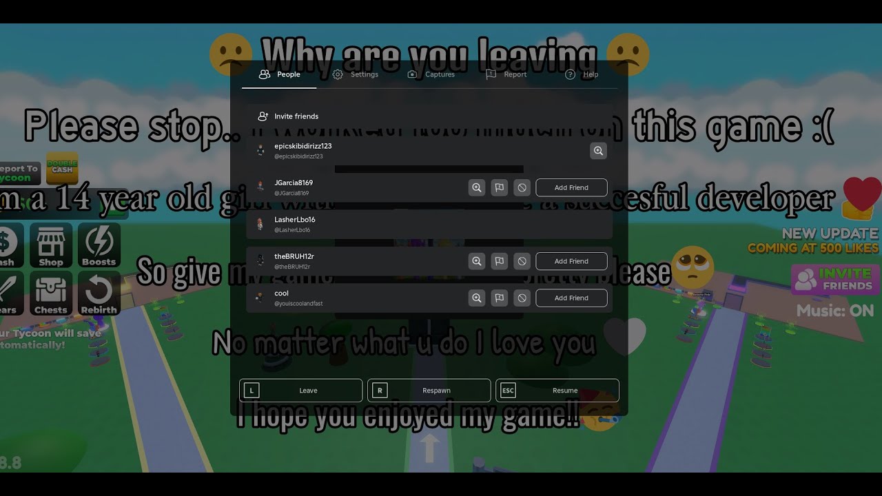 the worst "do not leave the game" message on roblox - YouTube
