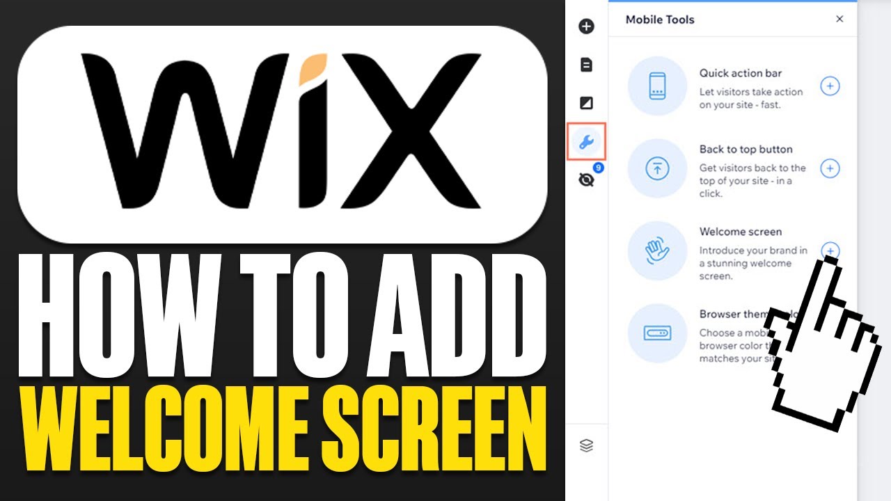 How To Add Welcome Screen On WIX (2025) - YouTube