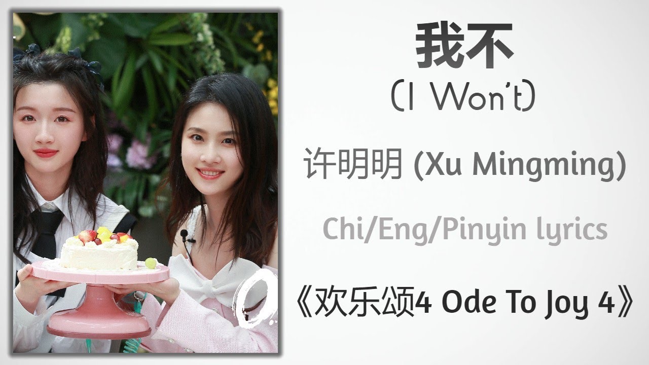 我不 (I Won't) - 许明明 (Xu Mingming)《欢乐颂4 Ode To Joy 4》Chi/Eng/Pinyin lyrics - YouTube