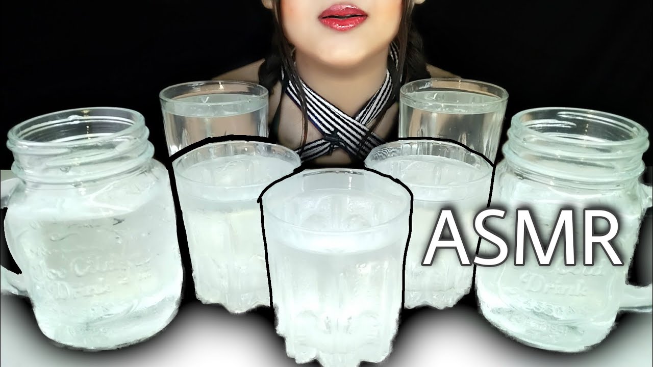 ASMR Drinking Cold Water Sound - Enjoying Silky Smooth Satisfying ...