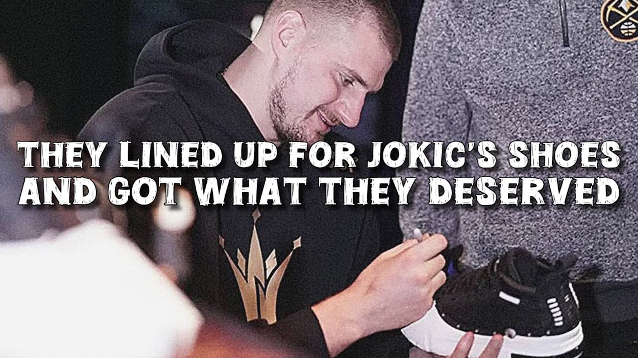 NIKOLA JOKIC Signs Pairs of the 361 Degrees JOKER 1 During Meet and ...