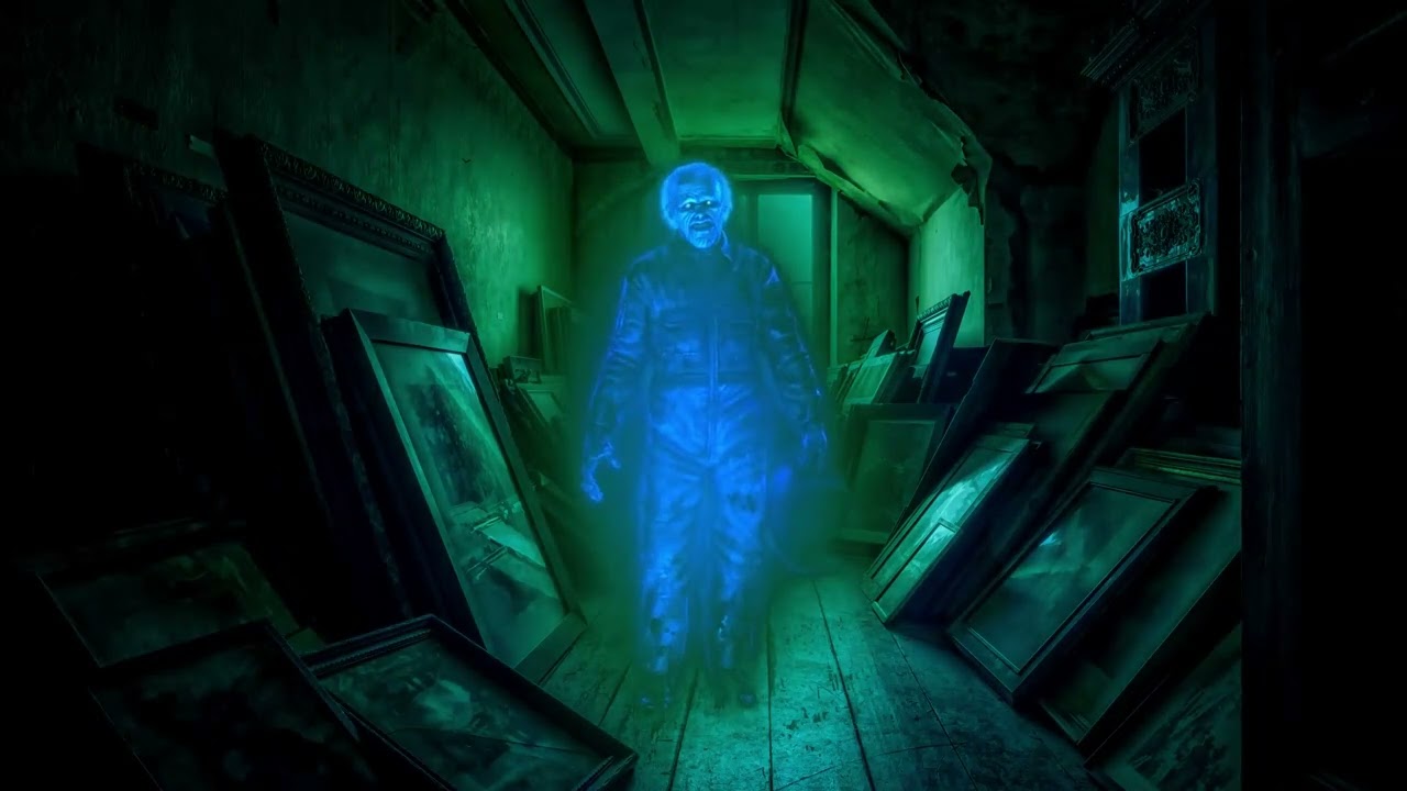 Halloween VJ Loop - Scary Attic Ghost Spooky Background Animation - YouTube