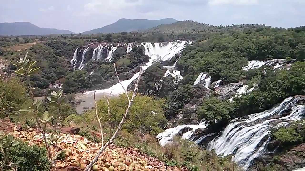 Shivasamudram Water Falls Karnataka Mandya Bangalore Part-1 - YouTube
