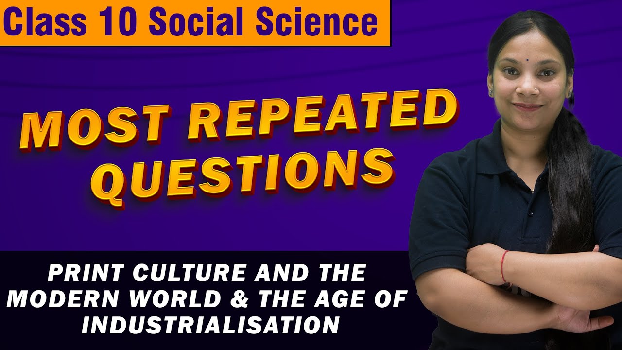 Class 10th Most Repeated Questions | Social Science | Class 10 Board ...