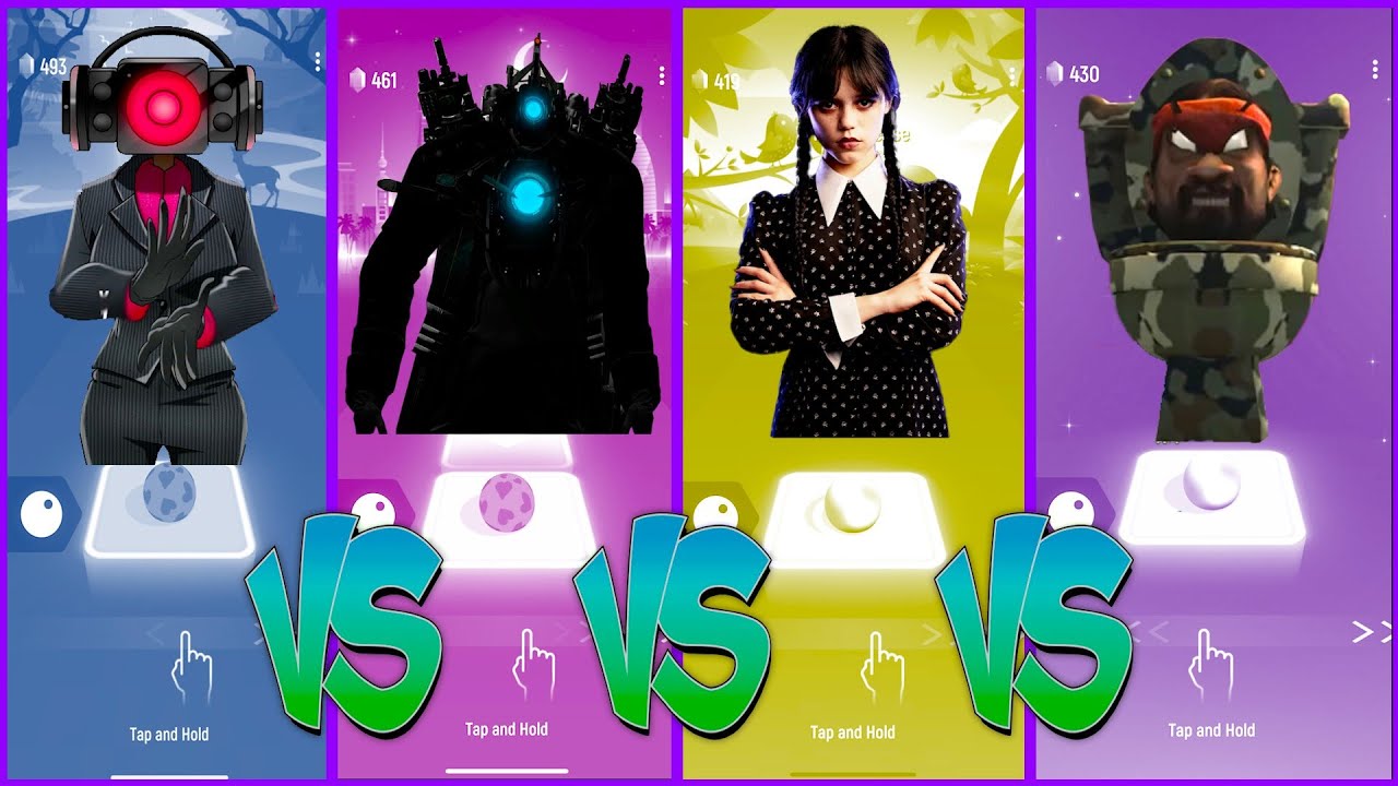 SPEAKERWOMAN 🆚 TITAN CAMERAMAN 🆚 WEDNESDAY 🆚 SKIBIDI TOILET RAMBO ...