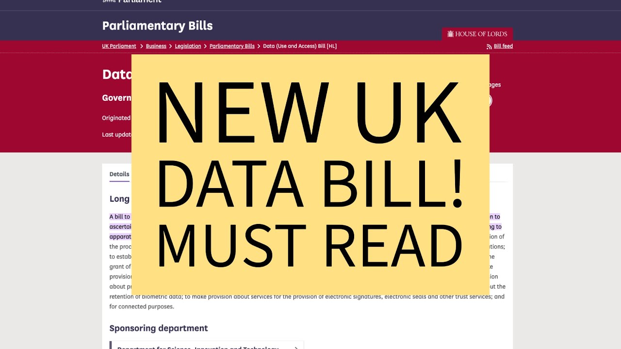 MacroCreation UK Data Bill October 2024 - YouTube