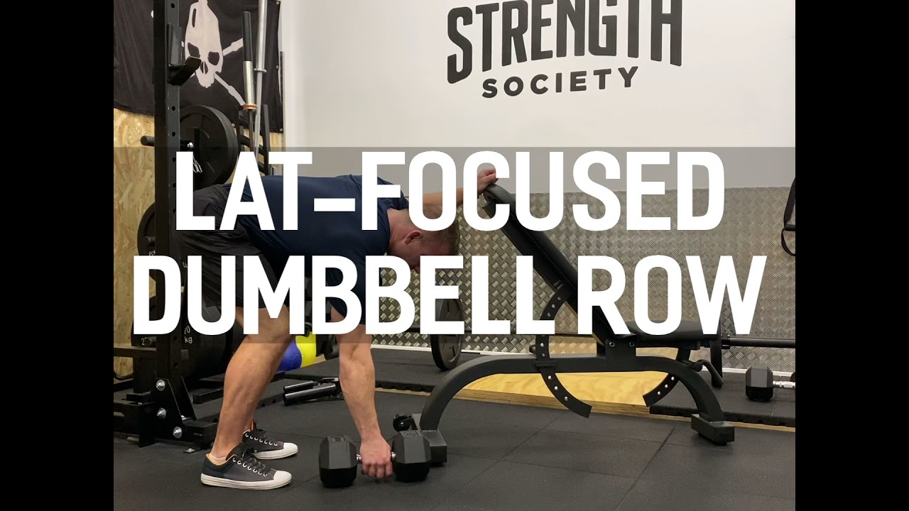 Lat-Focused Dumbbell Row Demo - YouTube