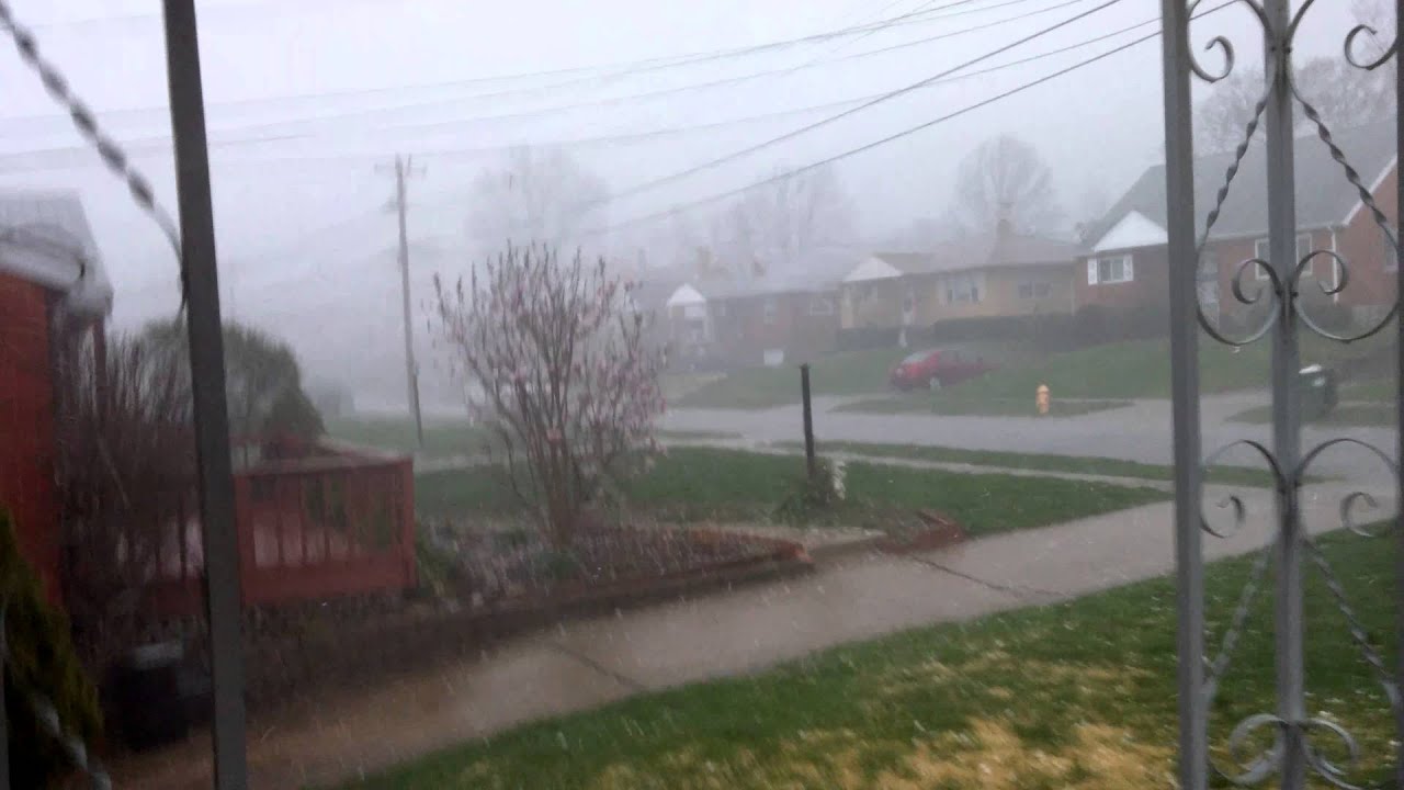 hail in Cincinnati 4k - YouTube