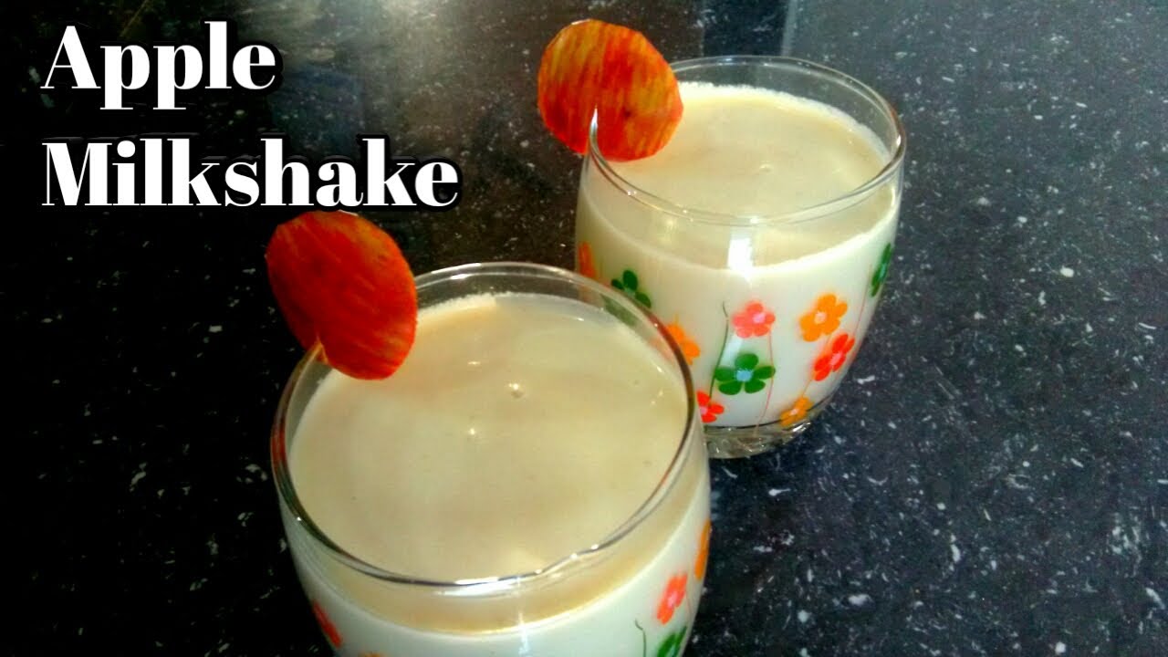 Healthy And Tasty Apple Milkshake Recipe | Apple Smoothie | Apple Juice ...