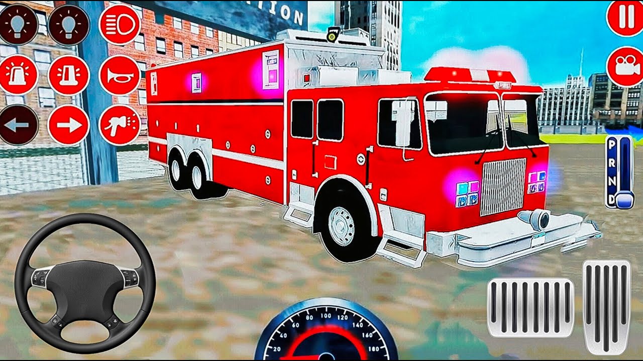 Real Fire Truck Driving Simulator 2025 - Fire Truck Rescue Simulator ...
