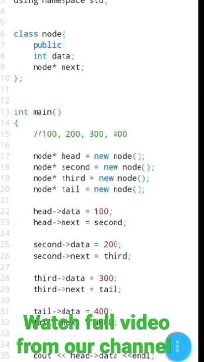 inserting a node into a linked list - YouTube