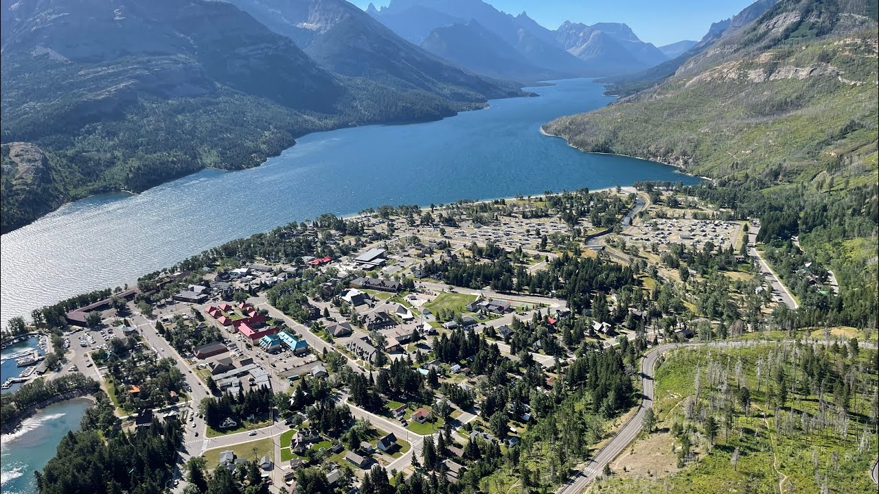 Waterton Townsite Waterton Lakes Park Alberta Canada - YouTube