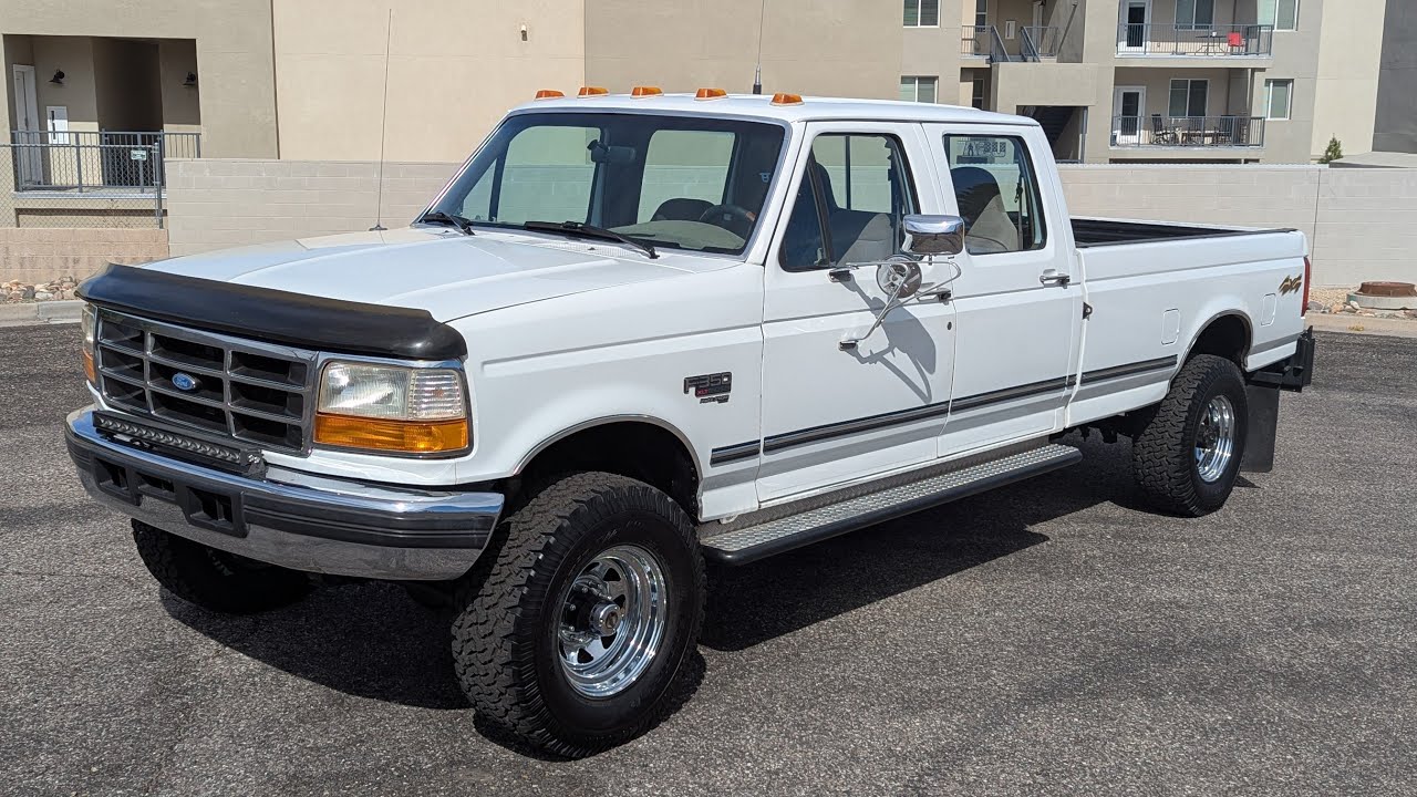 1996 Ford F350 4x4 7.3 Powerstroke Diesel "for sale"!! - YouTube