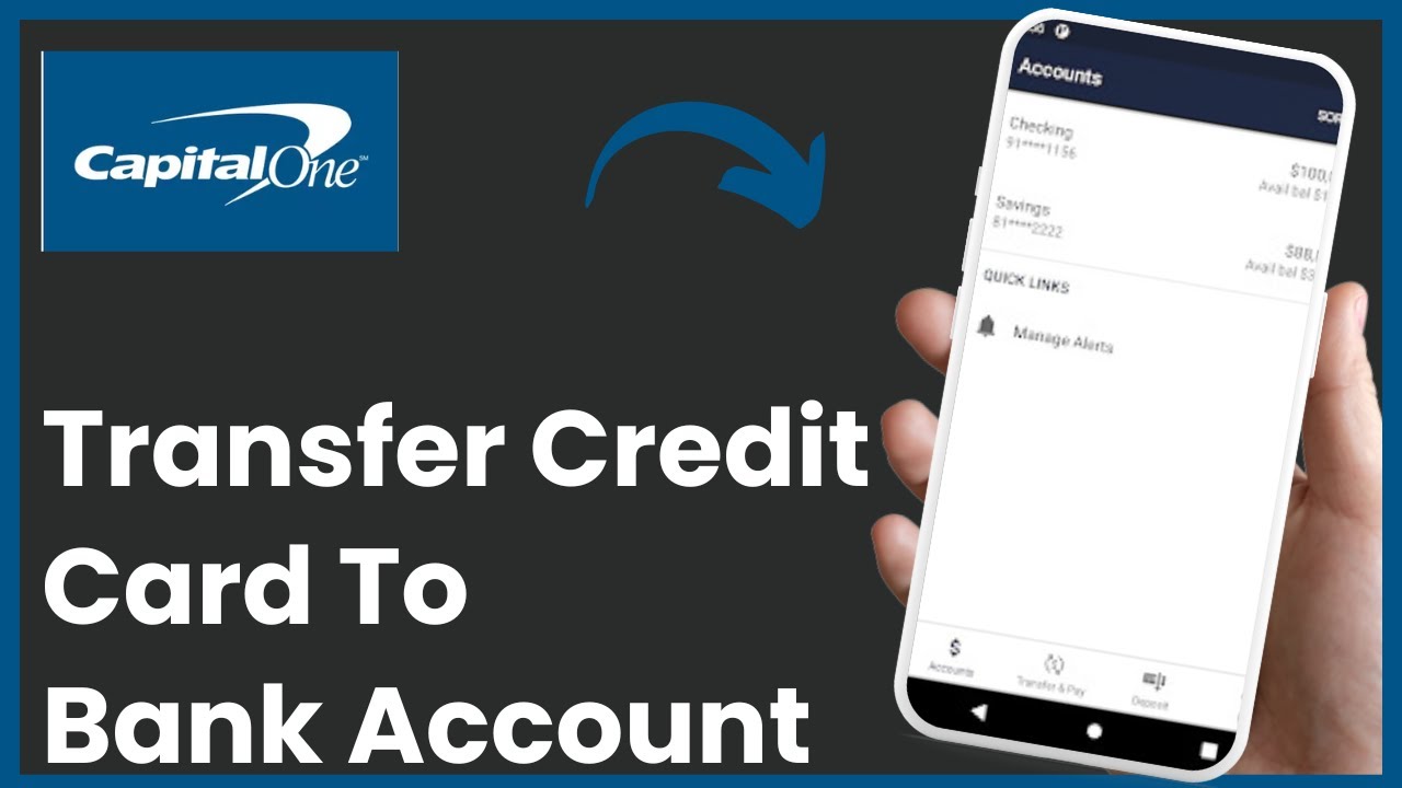 How To Transfer Money From Capital One Credit Card To Bank Account ...
