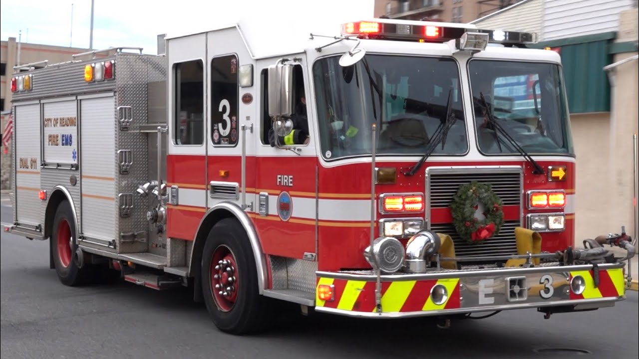 Reading Fire Department Engine 3 Responding 1/8/21 - YouTube