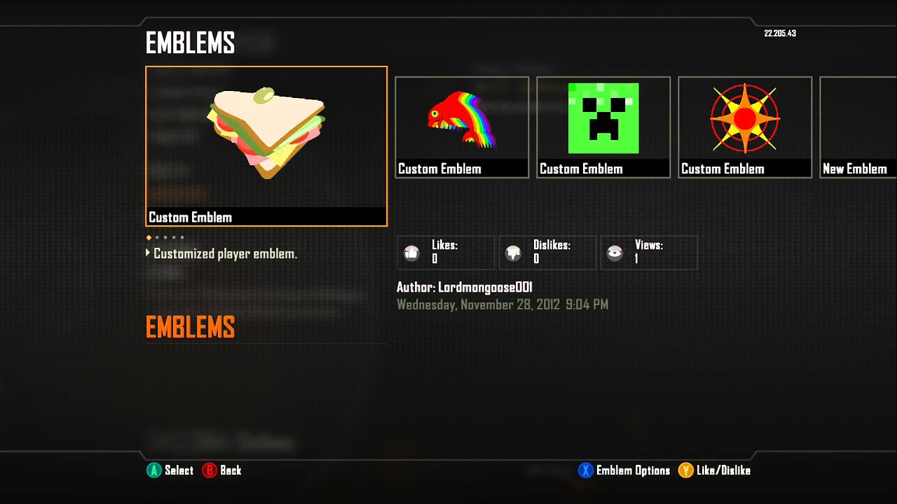 My MLG Black Ops 2 Emblem - YouTube