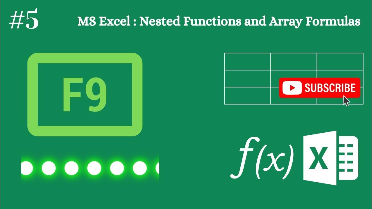 05 - F9 Key / Excel - YouTube