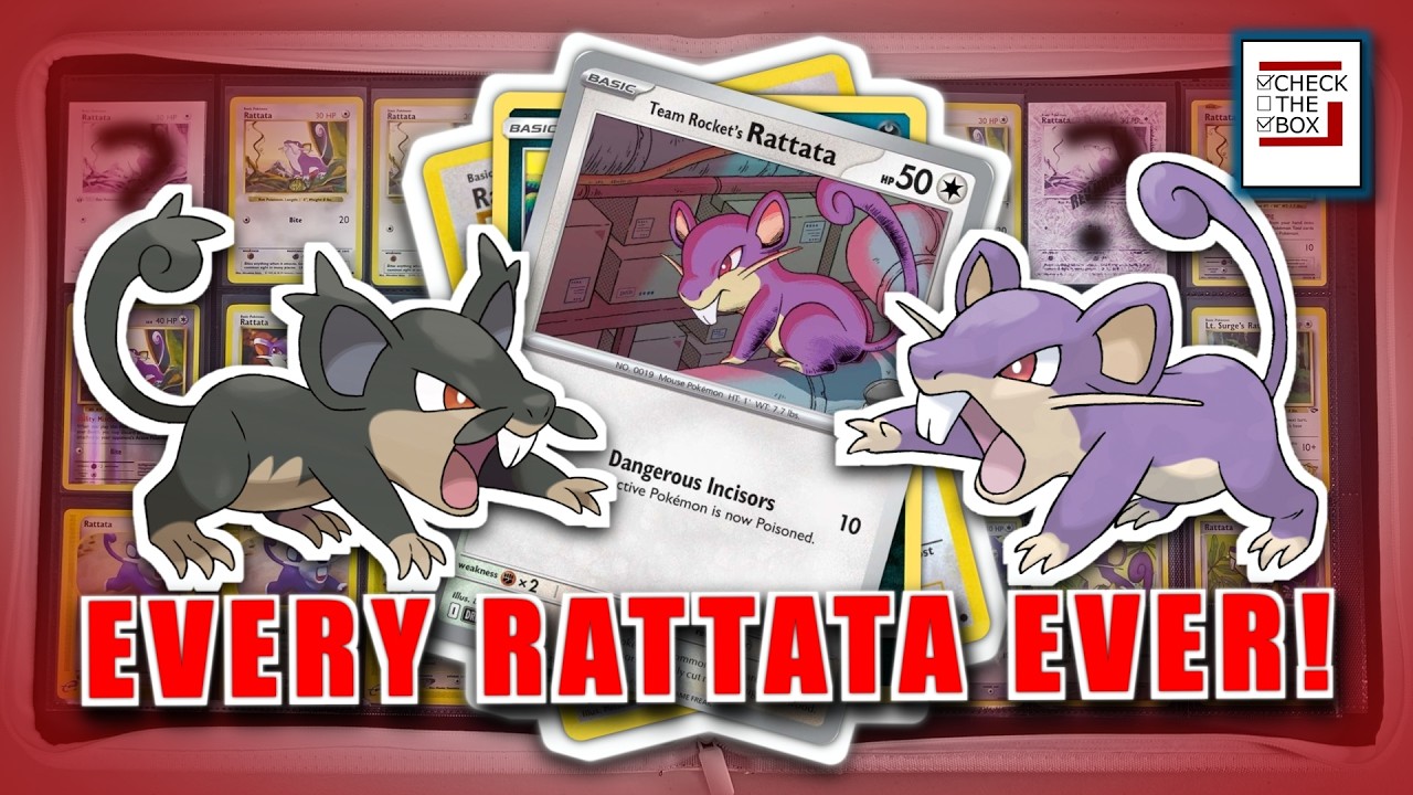 Every Rattata Card - The Ultimate Pokemon Master List Episode 19 - YouTube