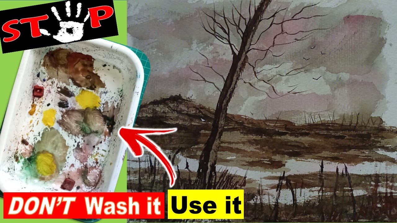 Using the Hake to Paint a Watercolor Woodland Landscape Tutorial | Big ...