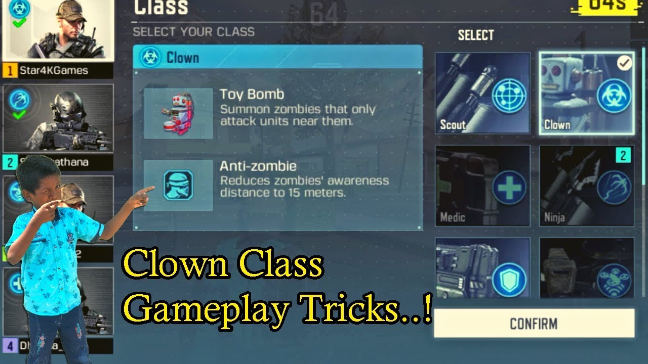 Summon Zombies - Clown Class Tricks | CALL OF DUTY MOBILE Battle Royale ...