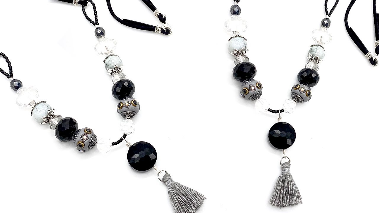 How-To Jewelry: Midnight Masquerade Necklace - YouTube