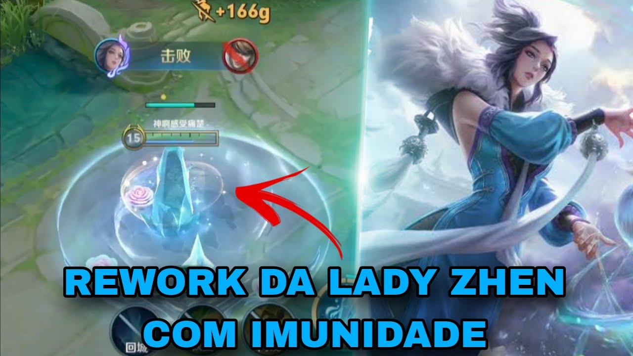 PRIMEIRA GAMEPLAY DO REWORK DA LADY ZHEN | Honor Of Kings - YouTube