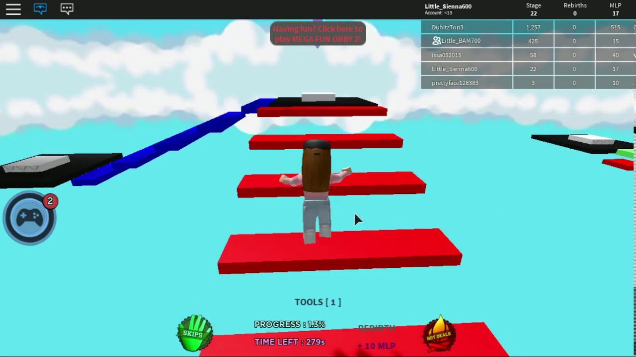 Mega Fun Obby Roblox Sienna May Part 1 Youtube