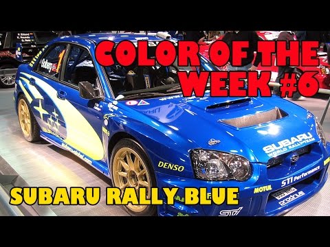 Subaru Color Code Blue