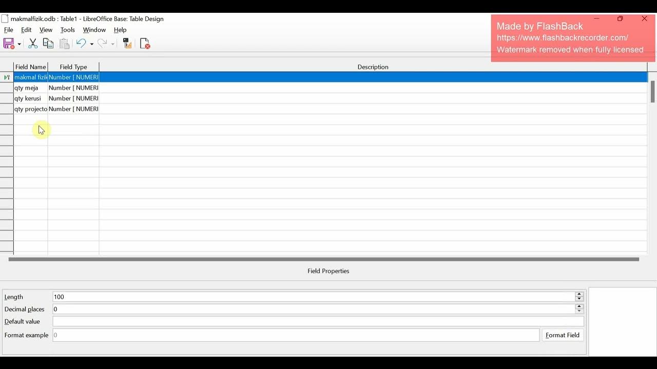 How to create database using LibreOffice Part 1 - YouTube