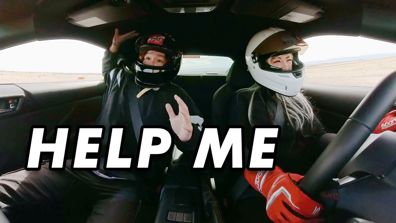Her FIRST TIME Driving Manual At The Track - YouTube