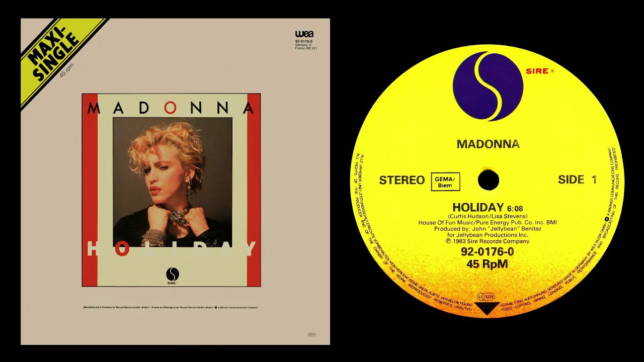 Madonna - Holiday - (Alta calidad) Vinilo - YouTube