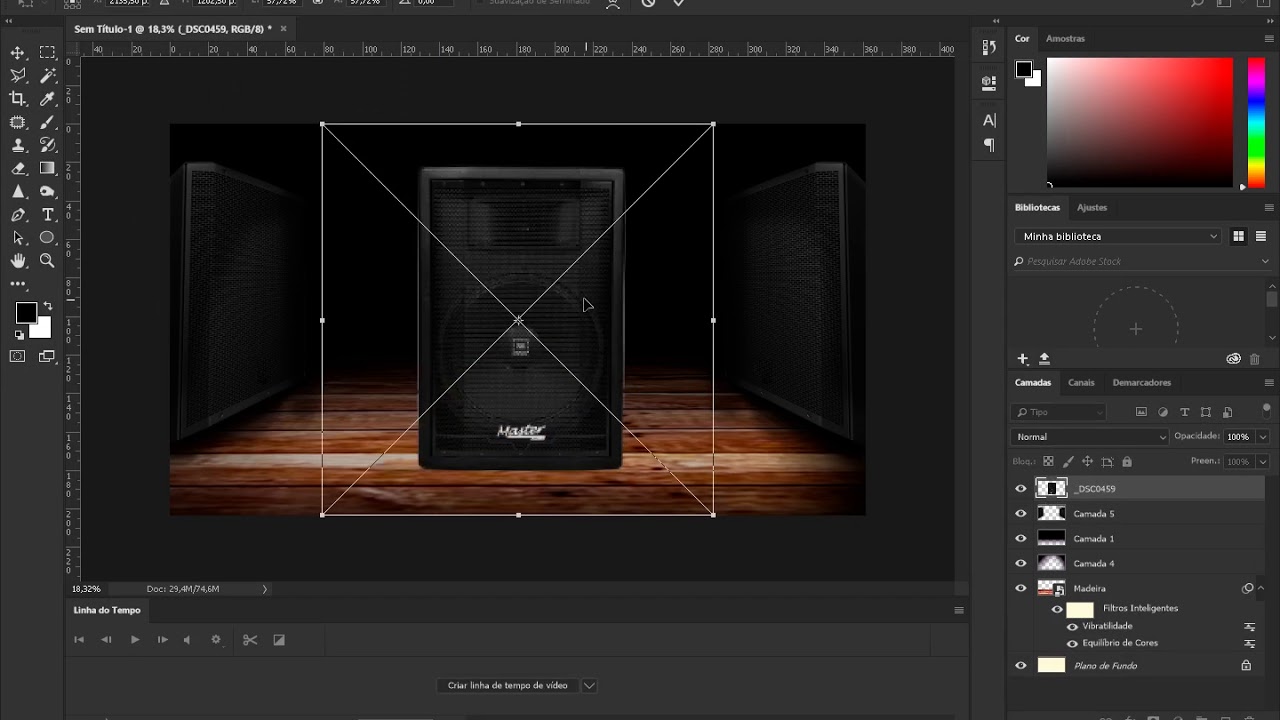 Creating a stage with photoshop! - YouTube
