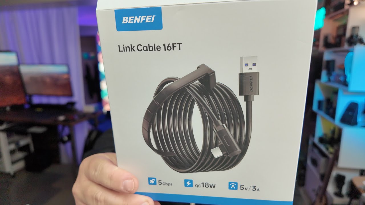 Link Cable 16 FT Compatible with Oculus/Meta Quest 3, Quest2/Pro/Pico 4 ...