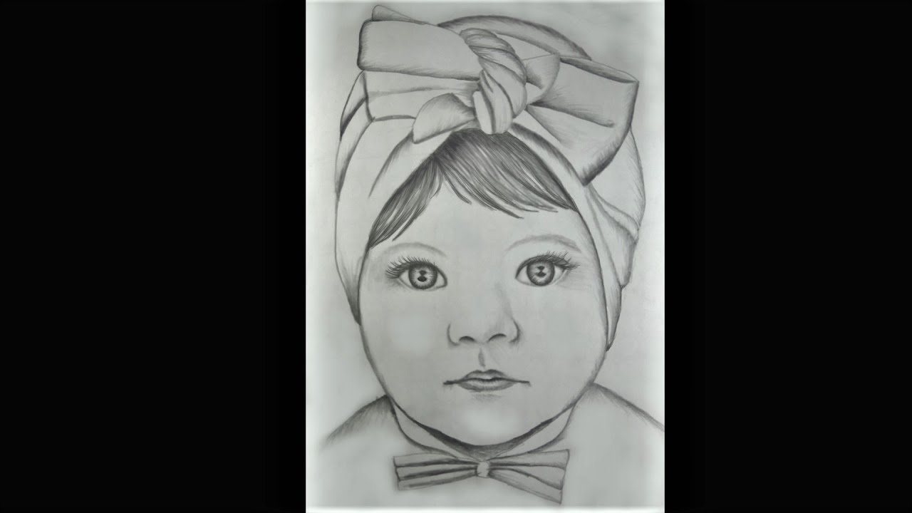 How to draw a baby // How to draw baby face for Beginners/ EASY WAY TO ...
