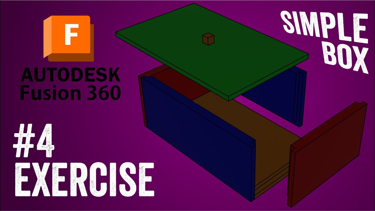 #4 Simple Box | Fusion 360 | Pistacchio Graphic - YouTube