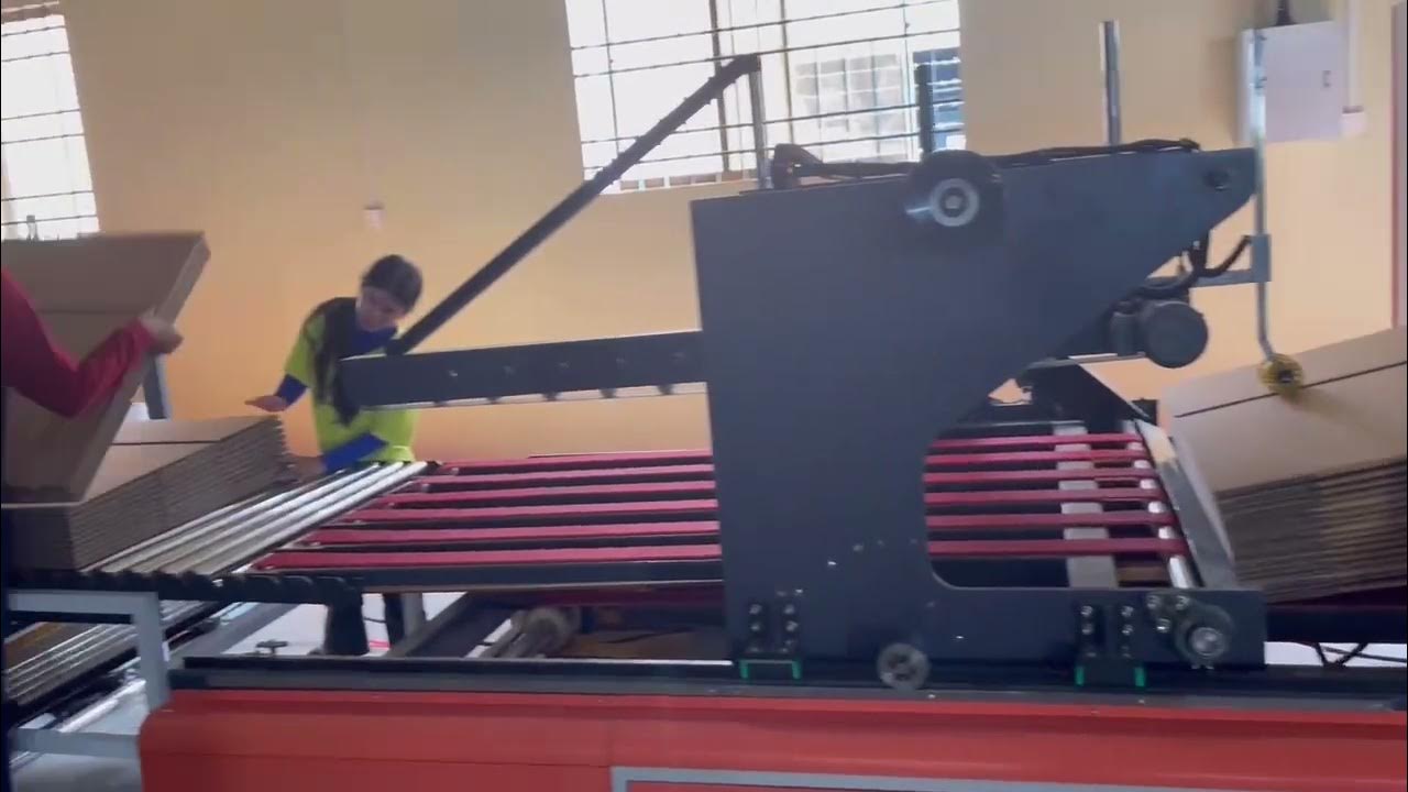 Flexo printing slotting stacker machine and automatic folder gluer with auto bundle machine(1224 ...