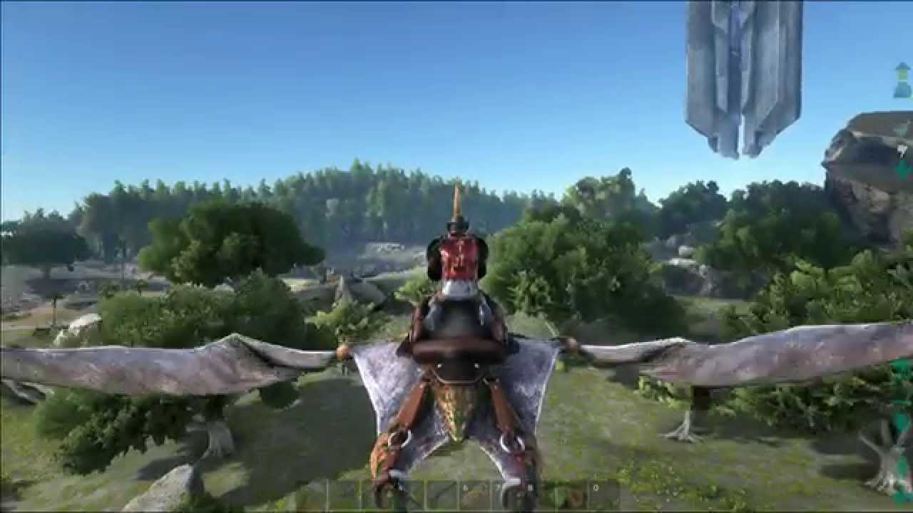 ARK: Survival Evolved (Riding Brontosaurus and Showing Metal Base ...