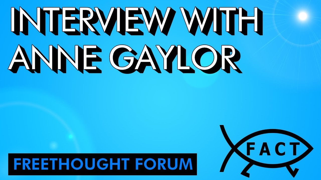 Freethought Forum: Interview With Anne Gaylor | January 2001 - YouTube
