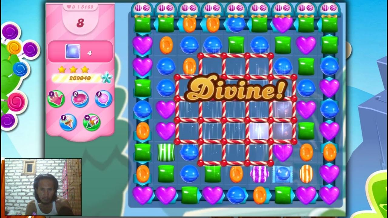 Candy Crush Saga Level 5169 - Sugar Stars, 19 Moves Completed - YouTube