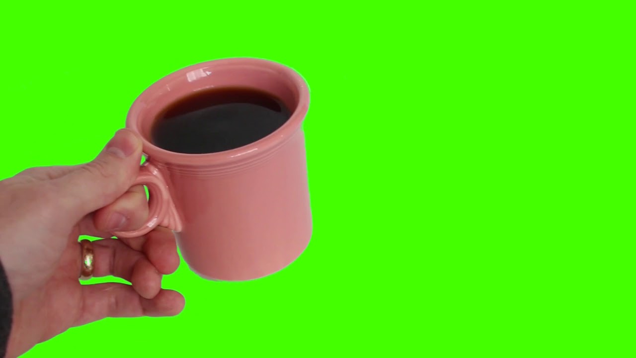 Coffee in Mug Green Screen (Royalty Free) - YouTube