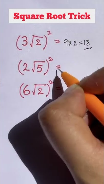 Square Root Trick #shorts #maths #subscribe - YouTube