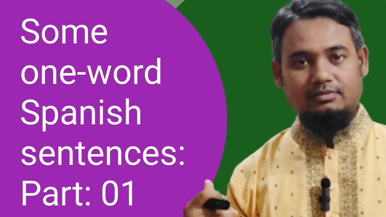 Learn 10 one-word Spanish sentences || Spanish for beginners || Spanish ...