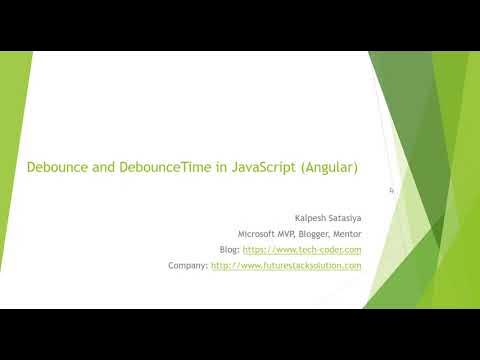Debounce and DebounceTime in JavaScript (Angular) - YouTube
